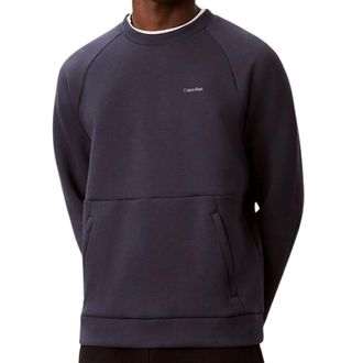 Calvin Klein SweaT-shirt Double-Maille Performance - Homme - Sweatshirts et sweats &agrave; capuche - Bleu - Taille: XS