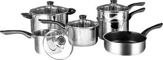 Premier 6er Set Kochgeschirr, Edelstahl, Bakelitgriffe