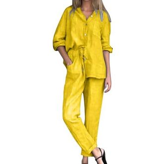 Generic Surv&ecirc;tement pour femme, ensemble complet en polaire dagneau &agrave; col rond, sweat &agrave; capuche dhiver pour jeunes, &eacute;pais, chaud, couleur unie, grande taille,