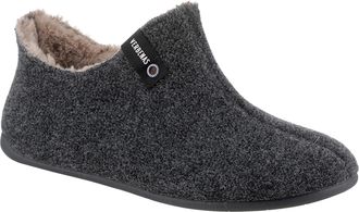 Verbenas Hausschuh VERBENAS Edward, Herren, Gr. 42, grau, Textil, meliert, Schuhe Hausschuh, Hüttenschuh, Homeslipper zum Schlupfen, Topseller