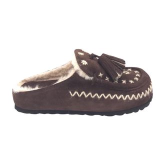 Taji Chausson ferm&eacute; en daim - Femme - Chaussures - Brun - Taille: 40 EU