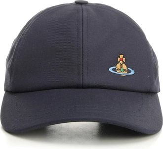 Vivienne Westwood unisex, Accessoires, Bleu, Taille: L/Xl Casquette de baseball brod&eacute;e Orb