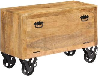 vidaXL Vidaxl - Armoire &agrave; chaussures 86x35x55 cm Bois de manguier solide
