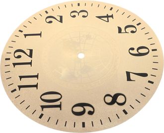 NUOBESTY Wandzifferblatt PVC Rundes Selbstgemacht Uhrenzifferblatt Uhrwerkteil Ziffernblattsatz f&uuml;r Heimwerker Robust und Wiederverwendbar Uhrenzubeh&ouml;r f&uuml;r Wan