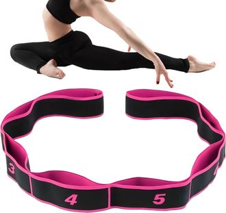 Generic Trainingsb&auml;nder - Nummeriertes Elastisches Dehnband Mit 8 Abschnitten | Widerstandsb&auml;nder F&uuml;r Krafttraining, Heimgymnastik, Yoga-Pilates, Ganzk&ouml;rper-A