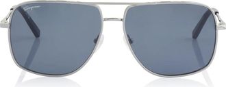 Ferragamo Pilotensonnebrille - - Accessories - Herren - Grau - ONE SIZE