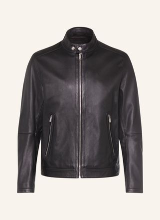 HUGO BOSS Lederjacke Mansell schwarz
