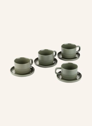 Marc O'Polo Marc Opolo 4er-Set Espressotassen Moments Mit Untertasse gruen