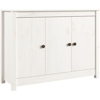 vidaXL vidaXL Buffet Wei&szlig; 100x35x74 cm Massivholz Kiefer