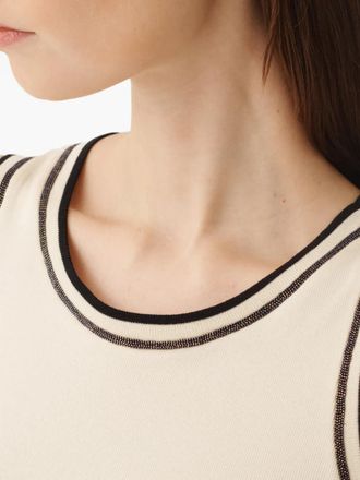 Fabiana Filippi Womens Round-Neck Sleveless Top Ss26 W