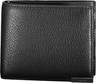 Calvin Klein Homme, Accessoires, Noir, Taille: ONE Size Portefeuille Homme en Cuir Noir Blocage Rfid