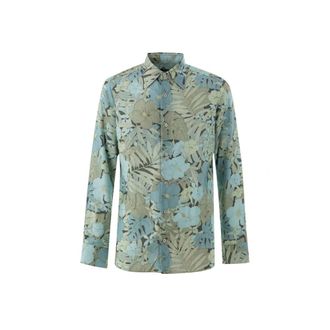 Tom Ford Hellblaues Hemd mit floralem Muster - - Shirts - Herren - Blau - L