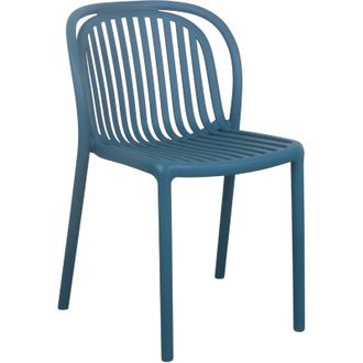 Oviala Oviala - Chaise de terrasse bleu canard