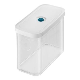 Zwilling FRESH & SAVE CUBE La Mer Box, Gr&ouml;&szlig;e 2M, Modulare & Stapelbare Vorratsdose, Luftdichte & Vakuumierbare Aufbewahrung, Sp&uuml;lmaschinengeeignet, Transparent