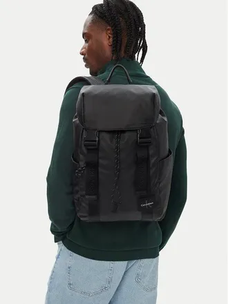 Calvin Klein Rucksack Rubberized Flap Backpack LV04D3479G Schwarz