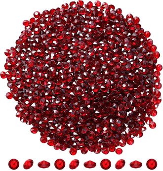 NUOBESTY 10.000 St&uuml;ck Vasenf&uuml;ller: 4,5 mm Acryl-Strasssteine, Vasenf&uuml;ller - transparente Edelsteine mit Flacher R&uuml;ckseite f&uuml;r Hochzeitstische, Streun&auml;gel, Nage