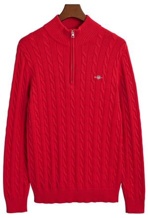 GANT Cotton Cable Half Zip
