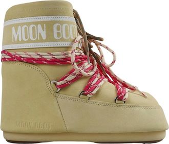 Moon Boot Femme, Chaussures, Jaune, Taille: 39 EU Icon Low Suede Laces Bottes