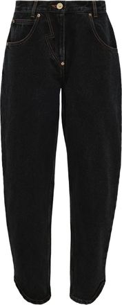 pushBUTTON Tapered-Jeans mit Illustrations-Applikation - Schwarz