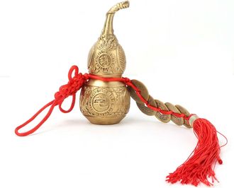 Bediffer Wu Lou K¡§1rbisk¡§1rbis, hochwertige sch?ne Bedeutung Feng Shui Wu Lou Wu Lou K¡§1rbis B¡§1rodekoration Autoanh?nger Autodekoration, Ornamente