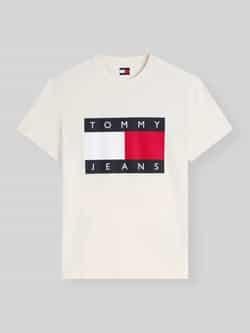 Tommy Jeans Relaxed Fit T-Shirt aus reiner Baumwolle mit Logo-Print