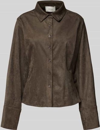 Neo Noir Hemdbluse mit Knopfleiste