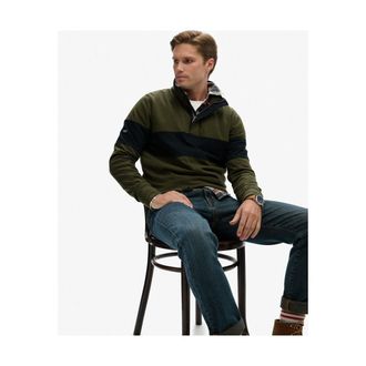 Superdry Haut de rugby &agrave; demi-zip classique