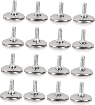 Holibanna 24stücke Verstellbare Tischbein Leveler Eisen Nivellierung Füße Multifunktional Möbel Richtmaschinen Mit Gewinde Gleitpads Für Stuhlfüße Wasserwaagenf
