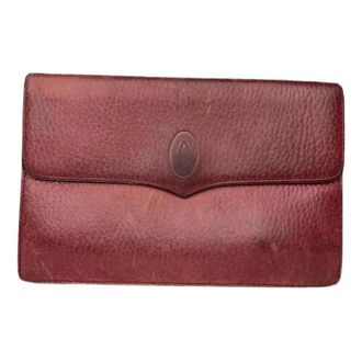 Cartier Pre-owned Leder Clutch - - Pre-owned - Damen - Rot - ONE SIZE
