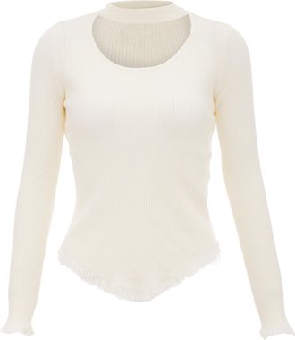 Mymo Pullover Frauen Wollwei&szlig;