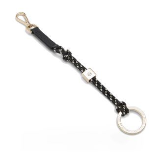 Piquadro &Eacute;tui &agrave; cl&eacute;s rond en cuir avec mousqueton et anneau - Femme - Accessoires - Noir - Taille: ONE Size