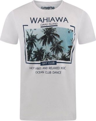 Riverso T-Shirt Herren Fotoprintshirt RIVLukas Regular Fit (1-tlg) Kurzarm Tee Shirt mit Rundhalsausschnitt aus 100% Baumwolle