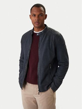 Milestone Lederjacke Nevio 612203 60780 Dunkelblau Regular Fit