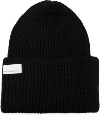 Nine In The Morning unisex, Accessoires, Noir, Taille: ONE Size Bonnet en maille c&ocirc;tel&eacute;e