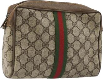 Gucci Pre-owned Vintage GG Canvas Clutch - - Pre-owned - Damen - Beige - ONE SIZE