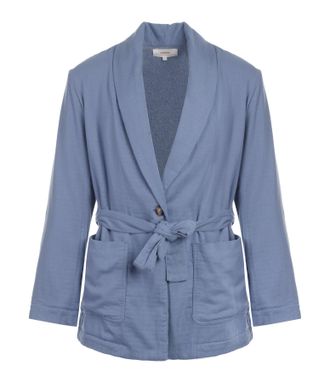 Xirena Veste Blazer Marlen Coton Bleu Vintage