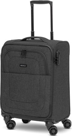 Redolz Cabin Weichschalen Kabinen-Koffer | Leichter Trolley mit 4 Doppelrollen f&uuml;r Damen & Herren 37 x 23 x 55 cm (Essentials 12)