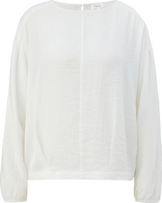 s.Oliver Damen 2139256 Bluse Langarm, 0210 Creme, 40