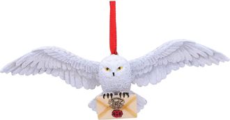 Nemesis Now Harry Potter Hedwig Hängende Festliche dekorative Ornament, für Geburtstag, weiß, 13 cm, B5625T1, One Size