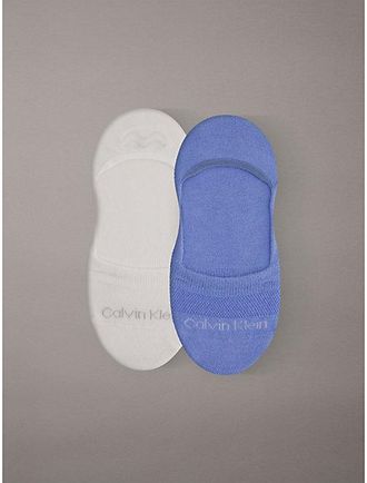 Calvin Klein 2er-pack Feuchtigkeitsableitende No-show-socken - Blue - Damen - Einheitsgr&ouml;&szlig;e