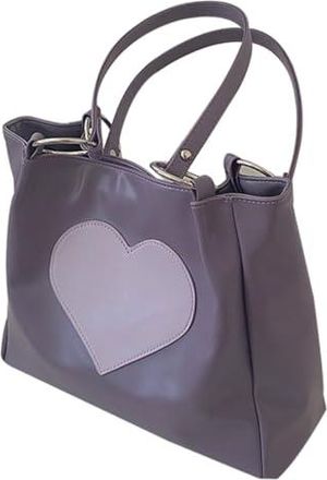 Yardwe Sac &agrave; Bandouli&egrave;re Cuir Capacit&eacute; Importante pour &Eacute;tudiante Fourre-tout Simple et Pratique Sac Main Bandouli&egrave;re Multifonction pour Femme