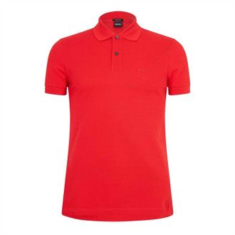 HUGO BOSS Firenze Poloshirt f&uuml;r Herren, Baumwolle (Leuchtend Rot)
