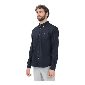 Lacoste Homme, Chemises, Bleu, Taille: M Chemise Coton Premium Coupe Droite