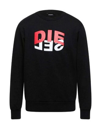 Diesel Sweatshirt Regular Fit Supersoft Pullover - S-GIRK-N80 Schwarz