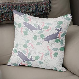 Bonamaison Le Jardin du Lin Kissen Zierkissenbezug Kissenbezug, Zufälliges Muster Dekoration, Für Zuhause Autos Büro Sofa Wohnzimmer Couch Schlafzimmer Dekor, 43