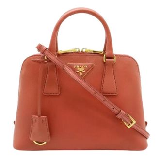 Prada Pre-owned Saffiano 2way Handtasche - - Pre-owned - Damen - Braun - ONE SIZE