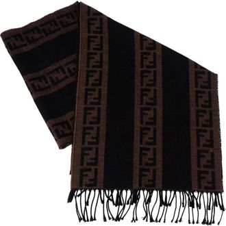 Fendi T&uuml;cher & Schals - Fendi FF Monogram Wool Scarf Schal - Gr. unisize - in Schwarz - f&uuml;r Damen