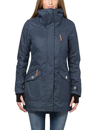 Berydale Berydale Parka imperméable et coupe-vent pour femme, Femmes, Bleu marine, 2XL