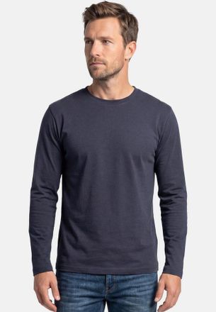 Ragman Langarmshirt 3er Pack Basic (Spar-Set, 3-tlg) Langarmshirt - Baumwolle - Atmungsaktiv - Gerader Schnitt mit Rundhals
