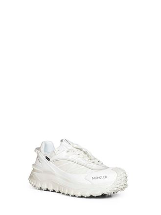 Moncler Mens Sneakers Trailgrip Gtx White Calf Leather Trainers